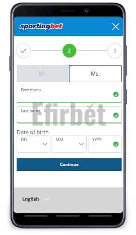 Sportingbet Registration Steps - Detailed Instructions + Pictures