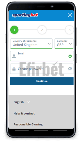 Sportingbet Registration Steps - Detailed Instructions + Pictures